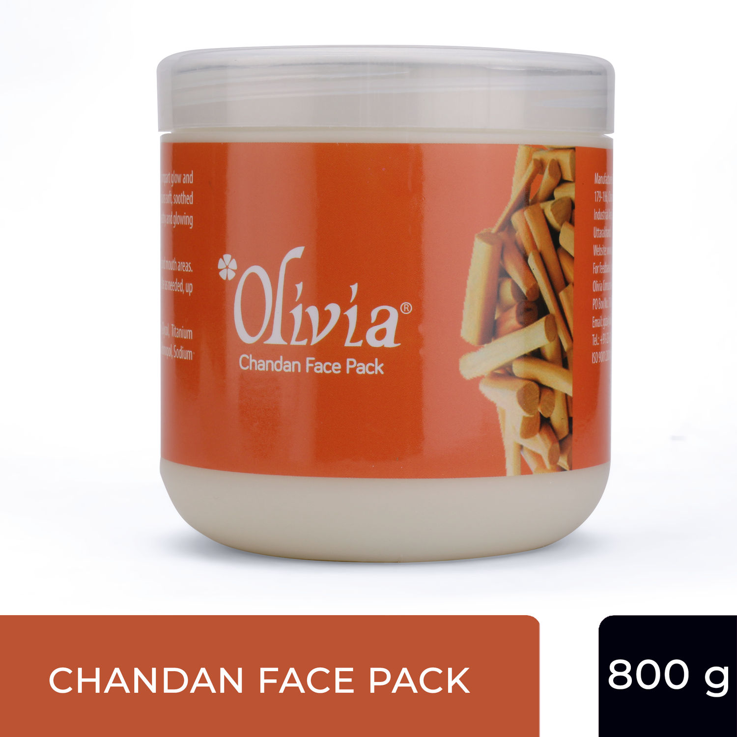 Buy Olivia Chandan Face Pack (800 g) Online | Purplle