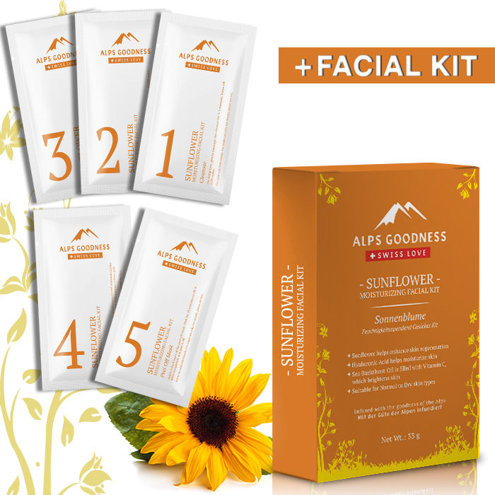 Buy Alps Goodness Sunflower Moisturizing Facial Kit (33 g) Online | Purplle