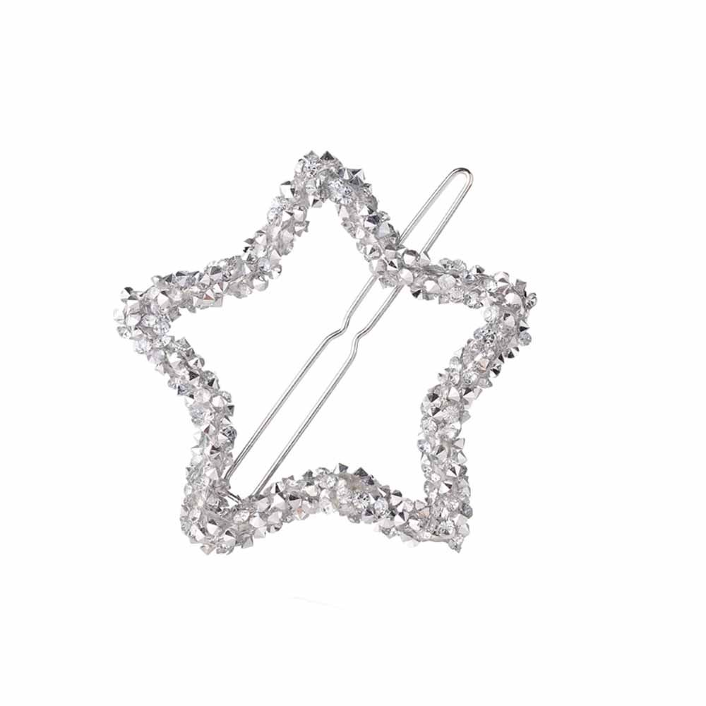 Ferosh Clora Silver Shining Star Hair Pin