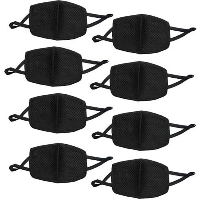 Buy Favon Pack of 8 Washable Anti Pollution Black Masks Online | Purplle