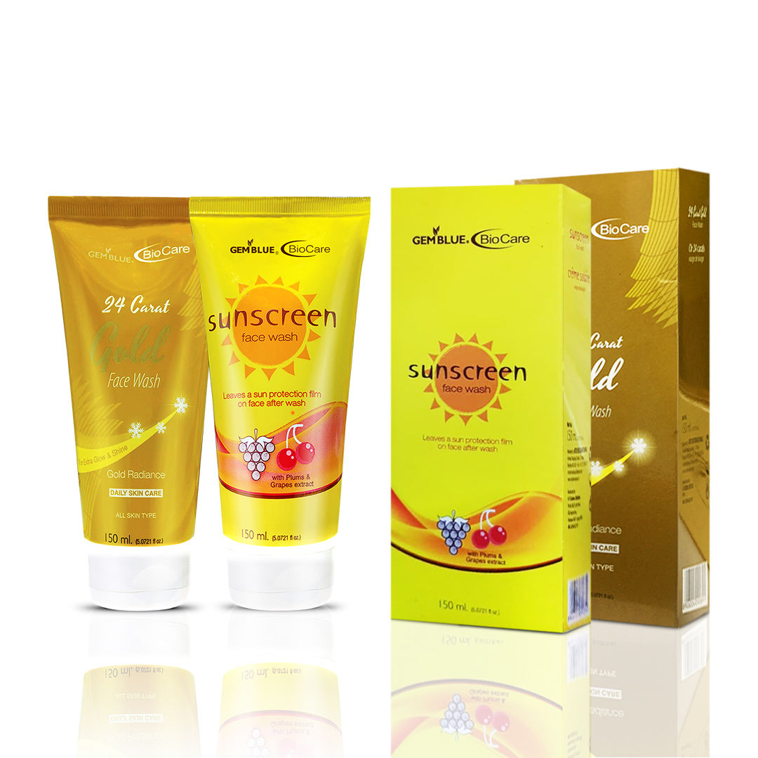 Buy Gemblue Biocare 24 Carat Gold Face Wash, (150 ml)+ Gemblue Biocare ...