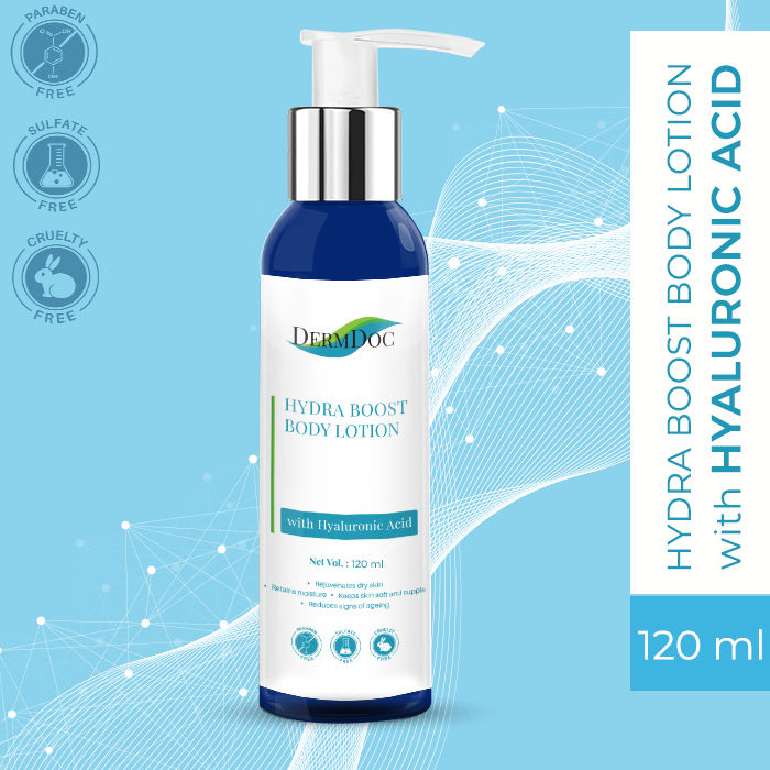 Buy DermDoc Hydra Boost Body Lotion with Hyaluronic Acid (120 ml ...