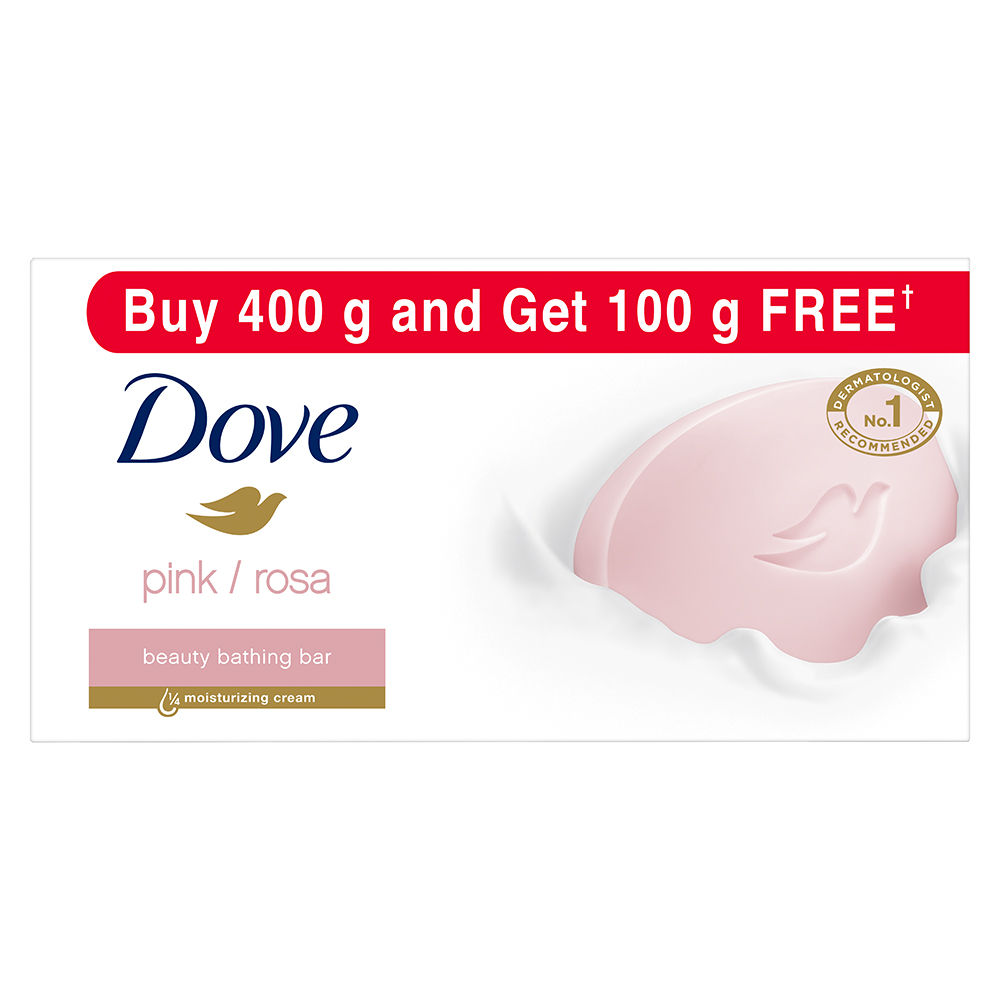 Buy Dove Pink Rosa Beauty Bar (100 g) (Buy 4 Get 1) Online | Purplle