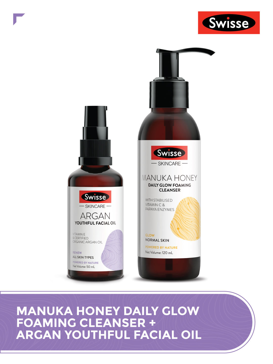 Buy Swisse Beauty combo -Manuka Honey Daily Glow Foaming Cleanser (120 ...