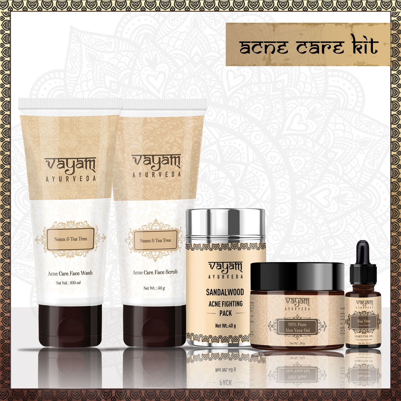 Buy Vayam Ayurveda Acne Care Combo Kit Online | Purplle