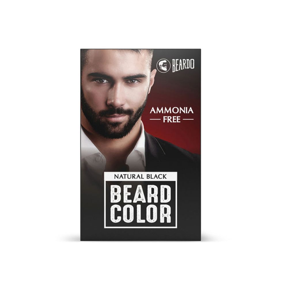 Buy Beardo Beard Color For Men - Natural Black (30 g) Online | Purplle