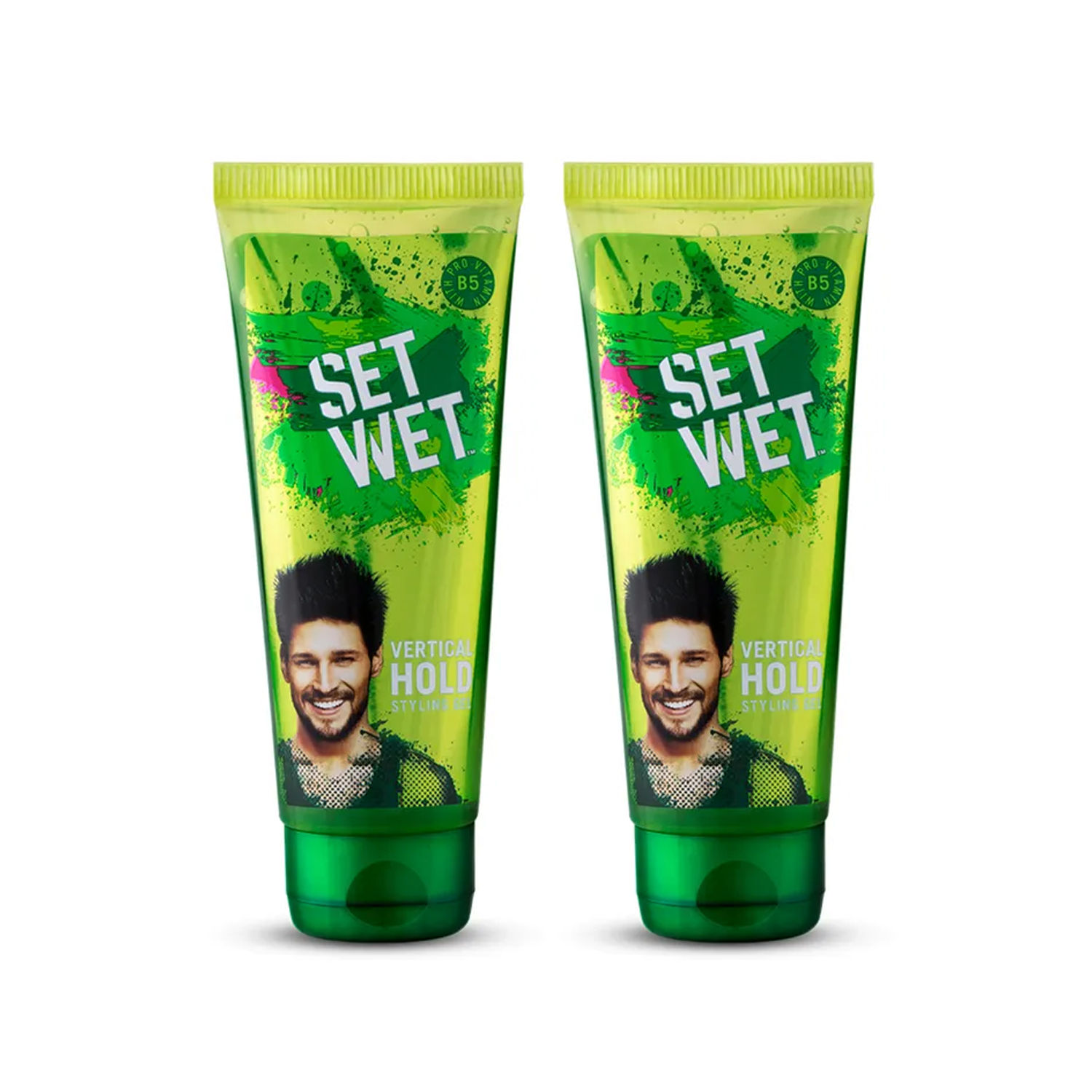 Set Wet Style Hair Gel Vertical Hold (100 ml) Pack of 2
