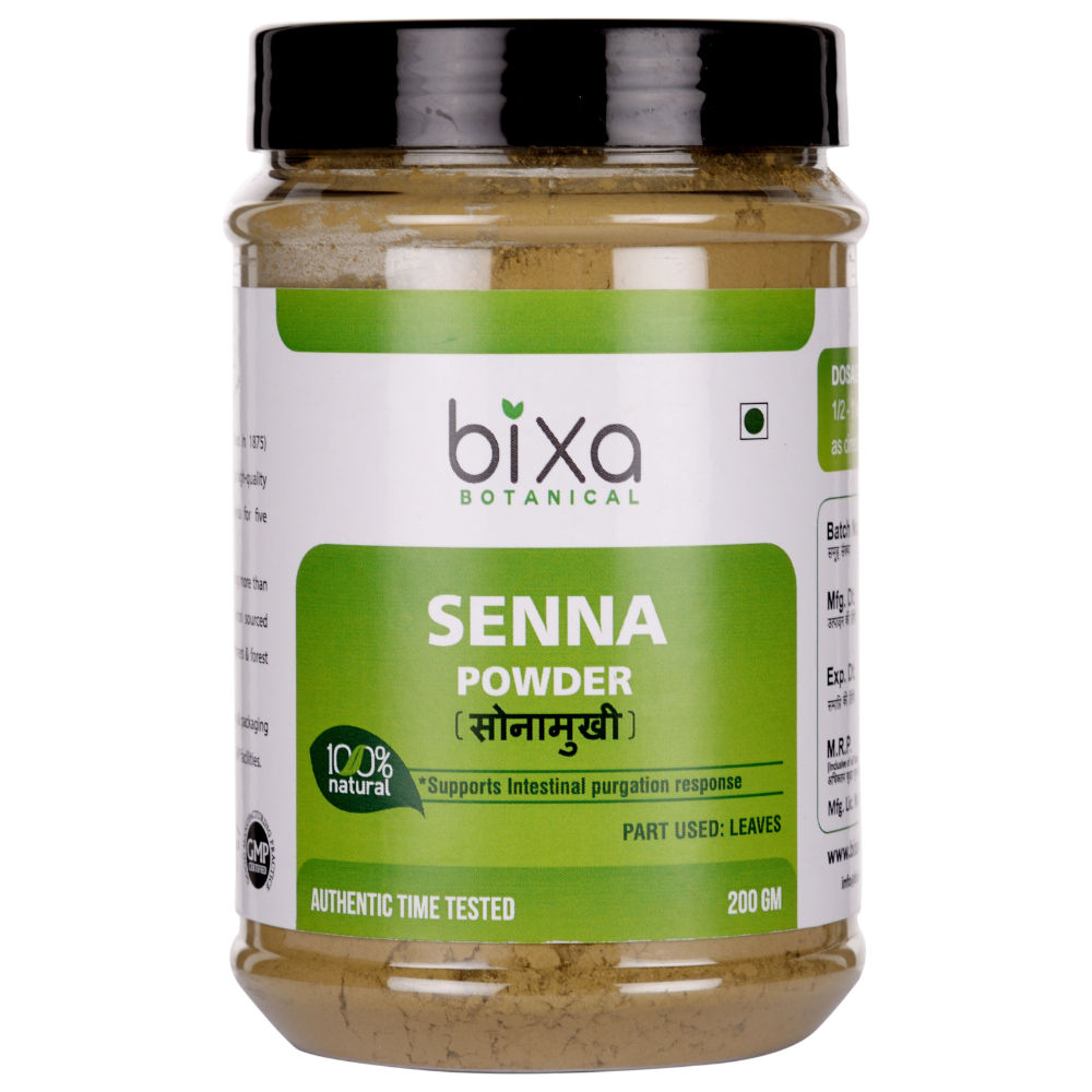 Buy Bixa Botanical Senna Leaves Powder Cassia Angustifolia Online | Purplle