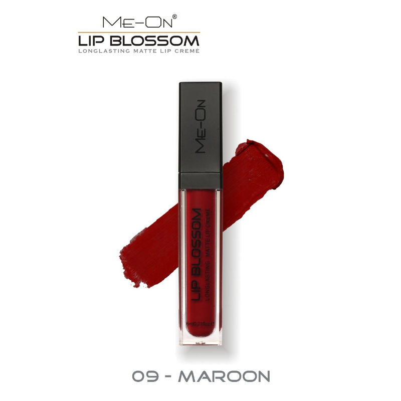 Buy Me-On Lip Blossom Long lasting Matte Lip Creme Shade#Maroon 4g ...