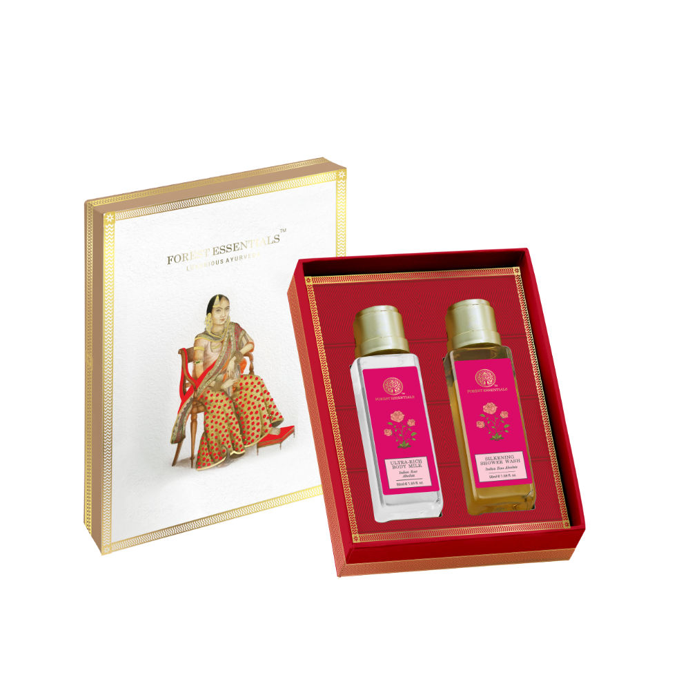 Forest Essentials Indian Rose Body Care Duo