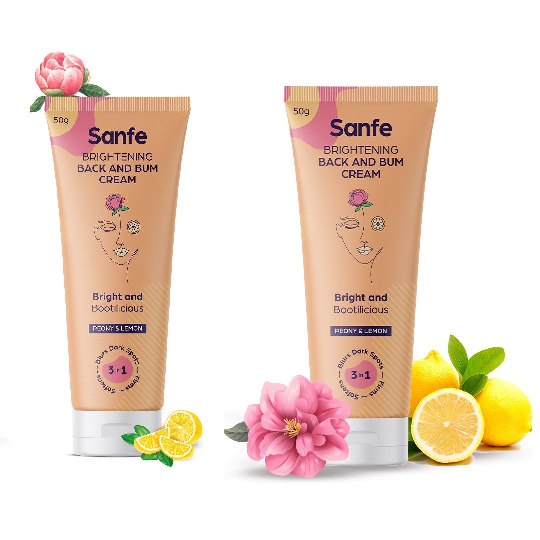 Sanfe Brightening Back and Bum Cream (50 g) Pack of 2