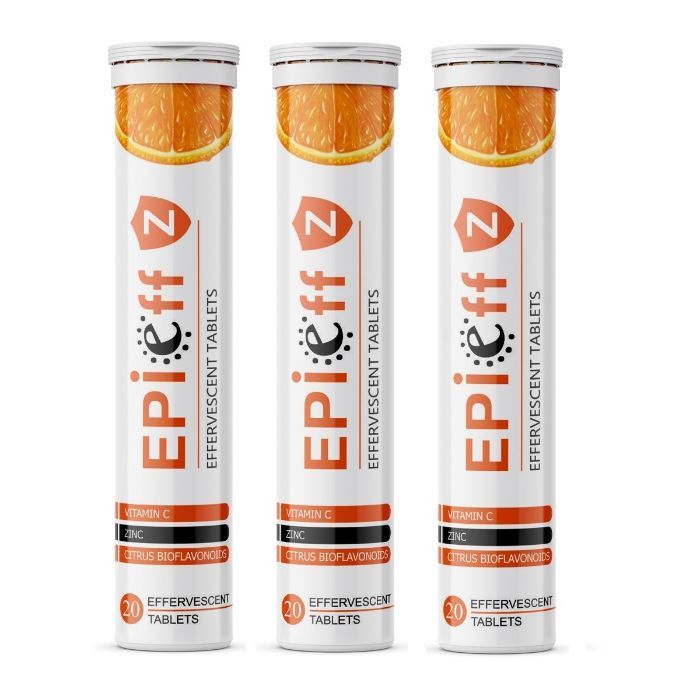 Epieff Z - EPIEFF-Z Vitamin-C, Zinc and Citrus Bioflavonoids - Immunity Booster Supplements : 20 ...