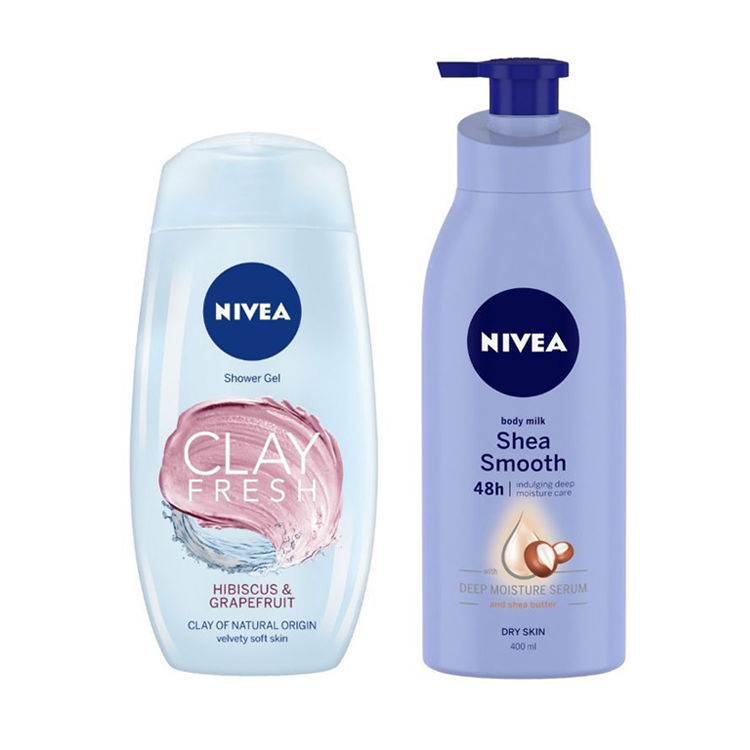 NIVEA Soft & Smooth Skin Bath & Body Combo