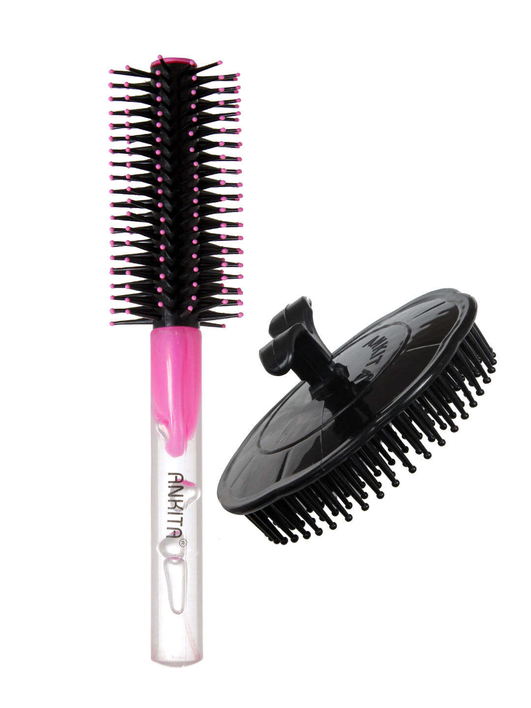 Ankita Combo of Premium Quality Round Hair Brush & Finger Comb (AP-231 ...