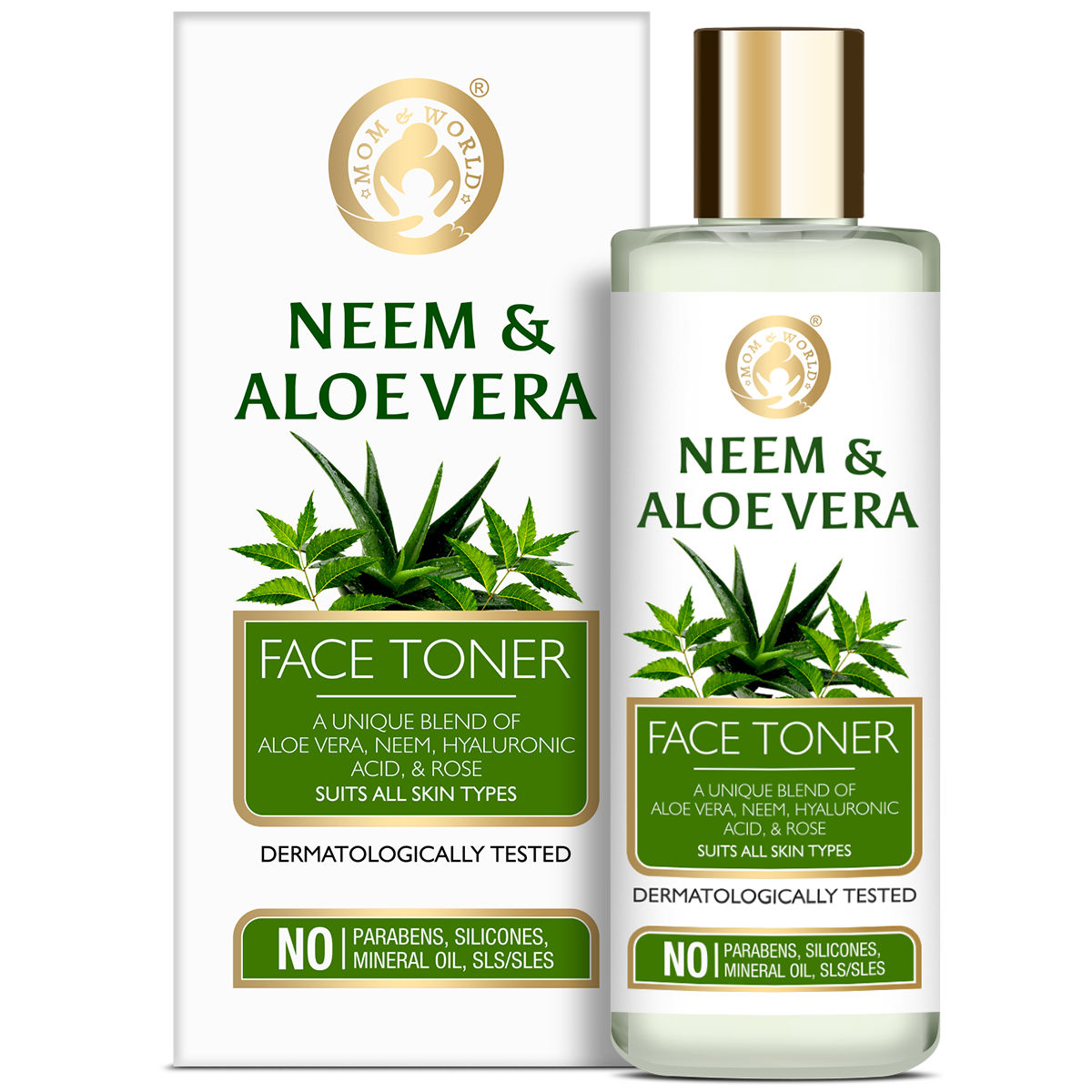 Buy Mom & World Neem & Aloe Vera Face Toner - With Hyaluronic Acid And ...