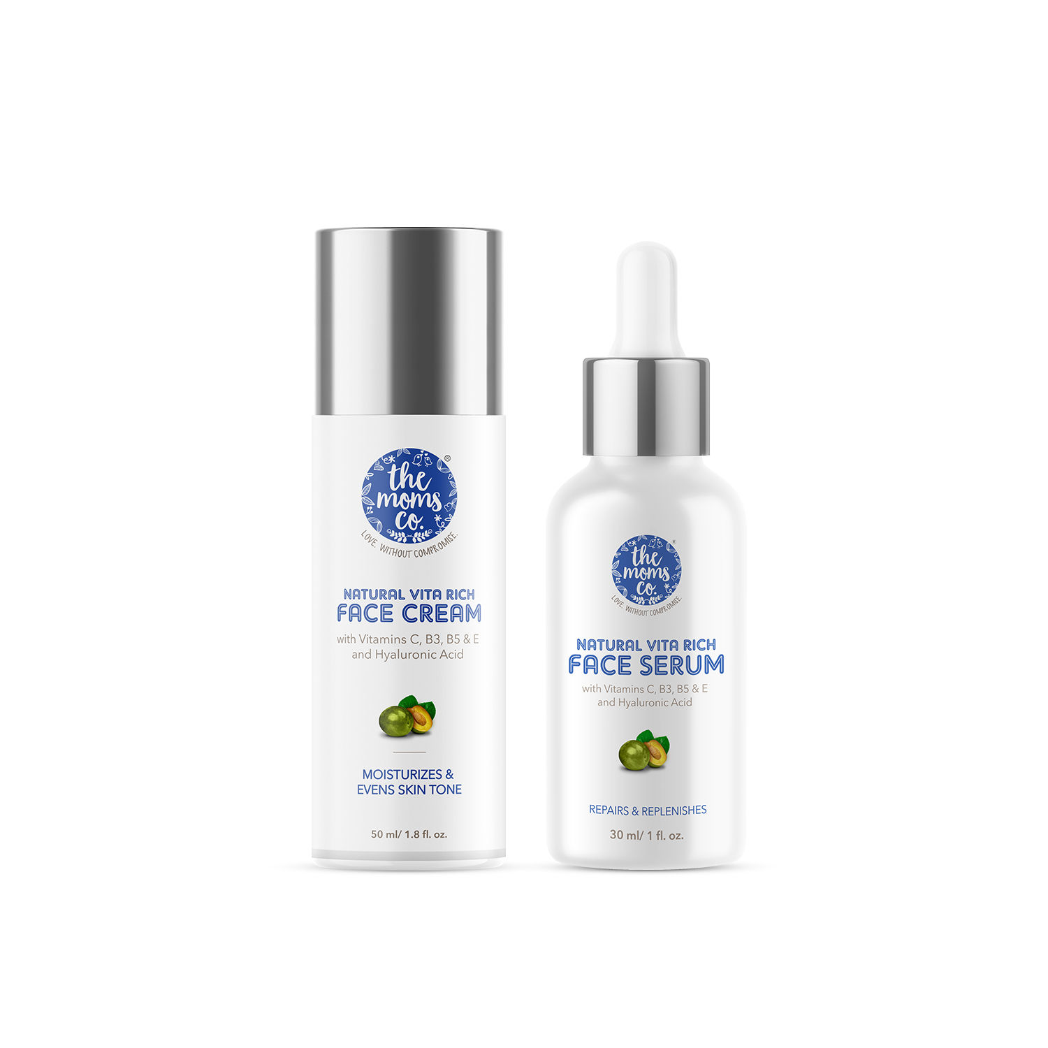 The Moms Co. Moisturising Face Bundle with Vita Rich Face Cream(15 gm ...