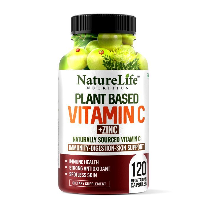 Nature Life Nutrition Plant Based Vitamin C with Zinc |Immunity ...