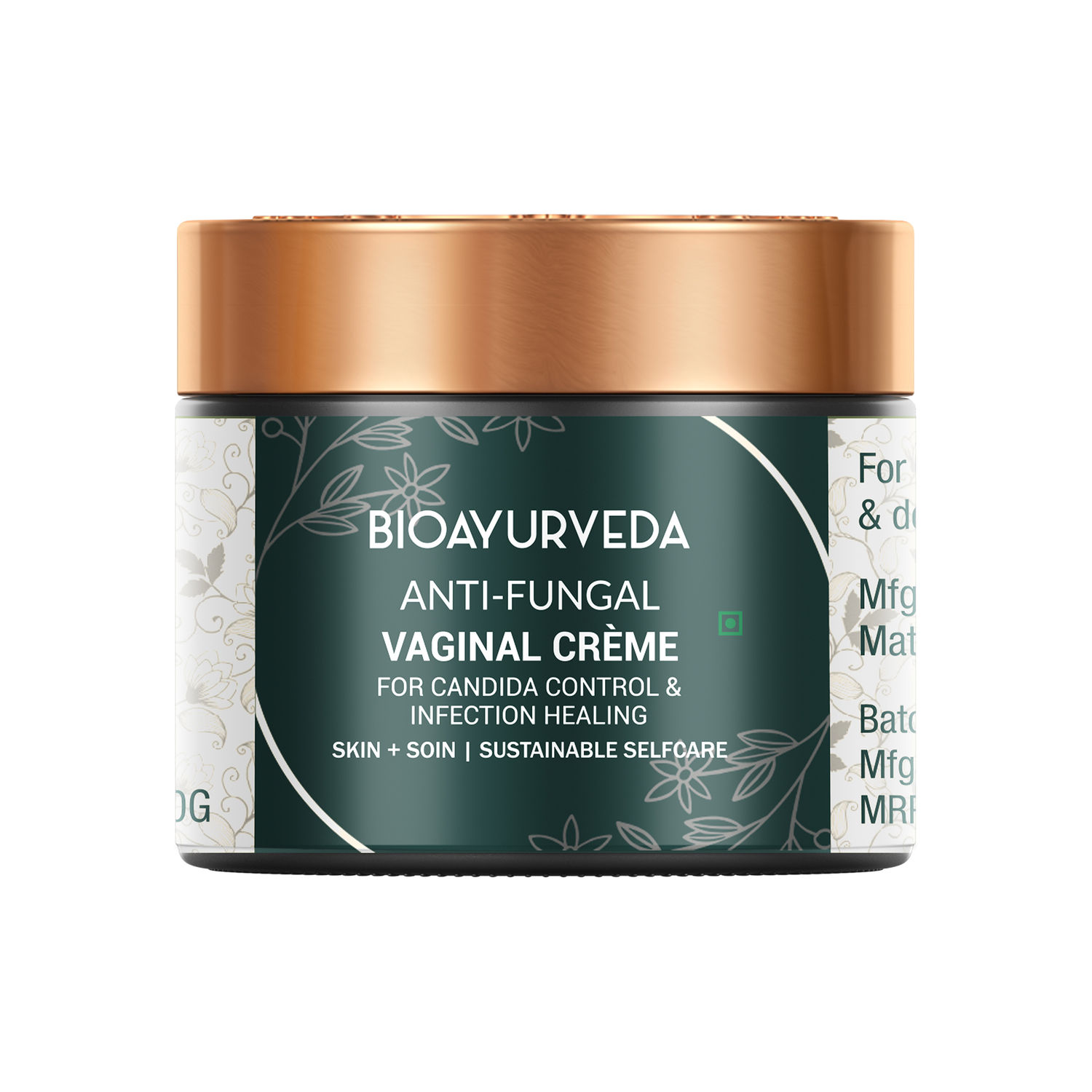 BIOAYURVEDA Anti Fungal Vaginal Cream 60 gm