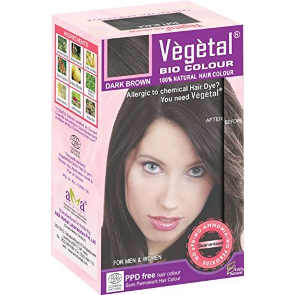 Vegetal Bio Color(Dark Brown)50gms