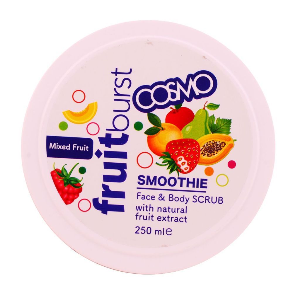 Cosmo Fruit Burst Scrub Mixed Fruit Face & Body Scrub (250 ml)