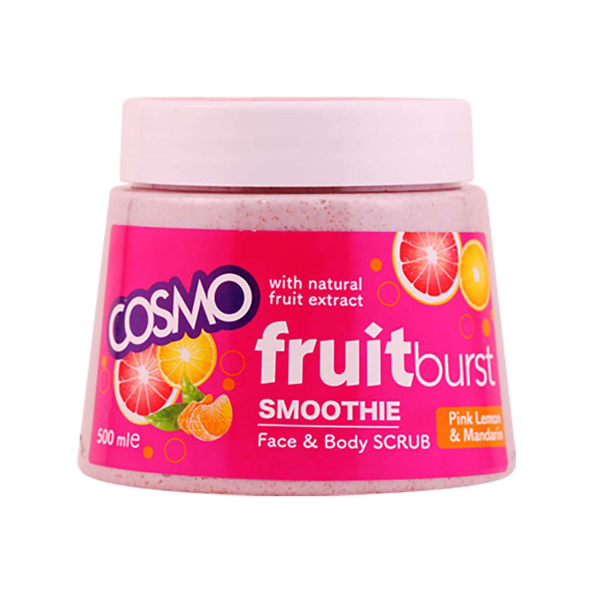 Cosmo Fruit Burst Scrub Pink Lemon & Mandarin Face & Body Scrub (500 ml)