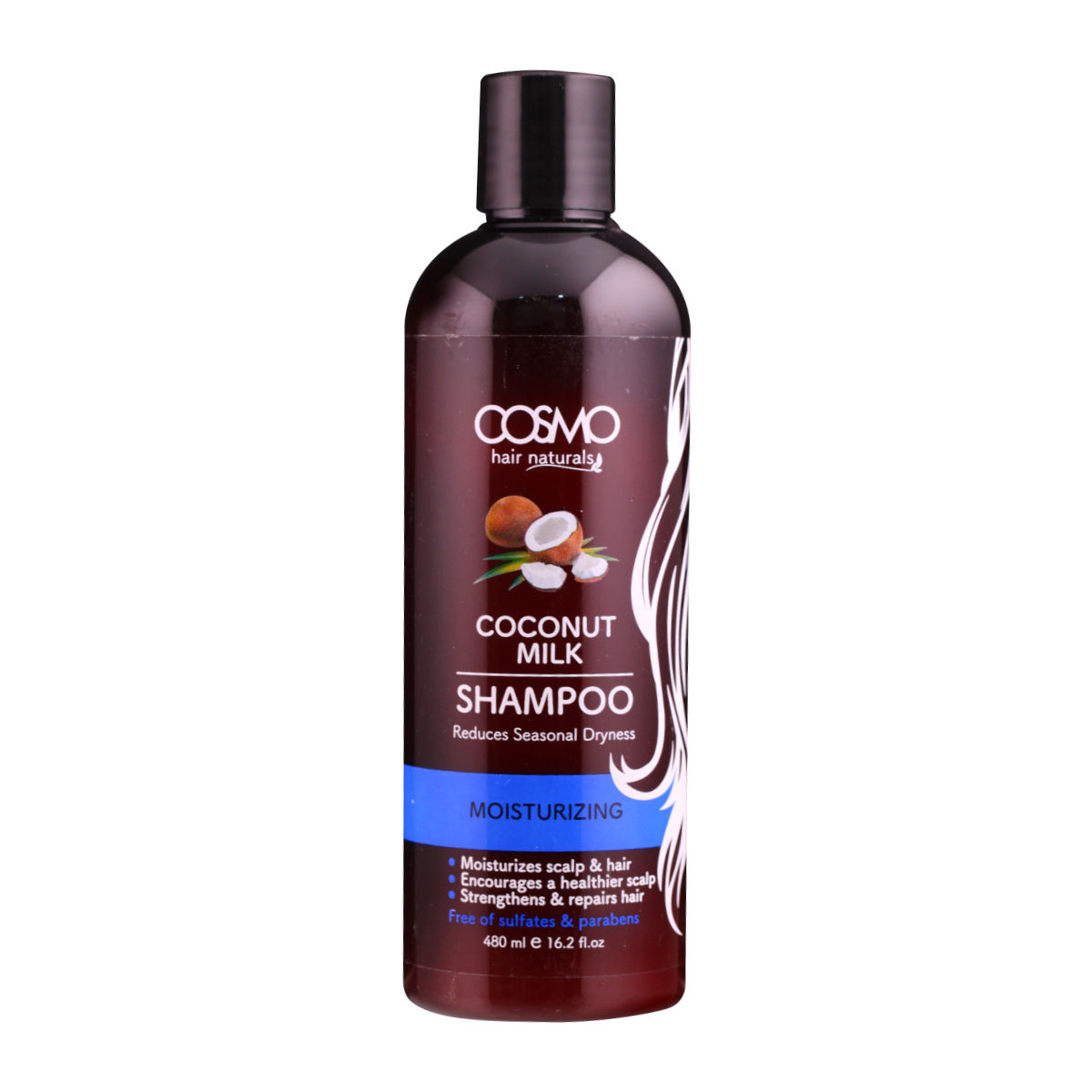 Cosmo Hair Naturals Coconut Milk Shampoo (480 ml) Paraben and Sulphate Free