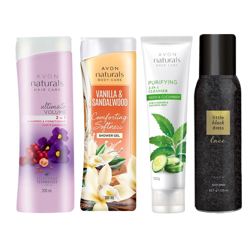 Avon Bath Care Combo (4 Items in the set)