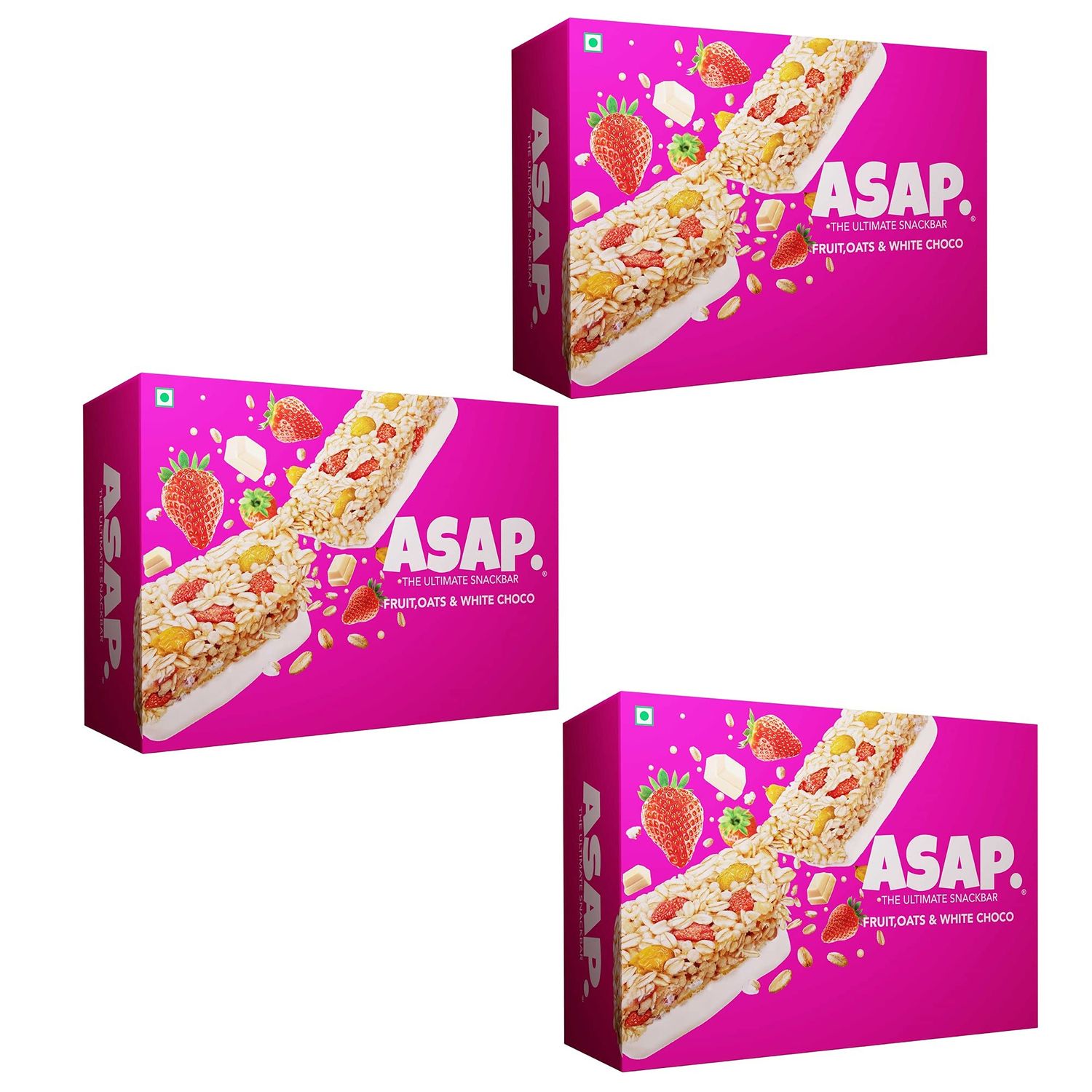 ASAP Healthy Granola Energy Bars with Fruitz & White Chocolate, High ...