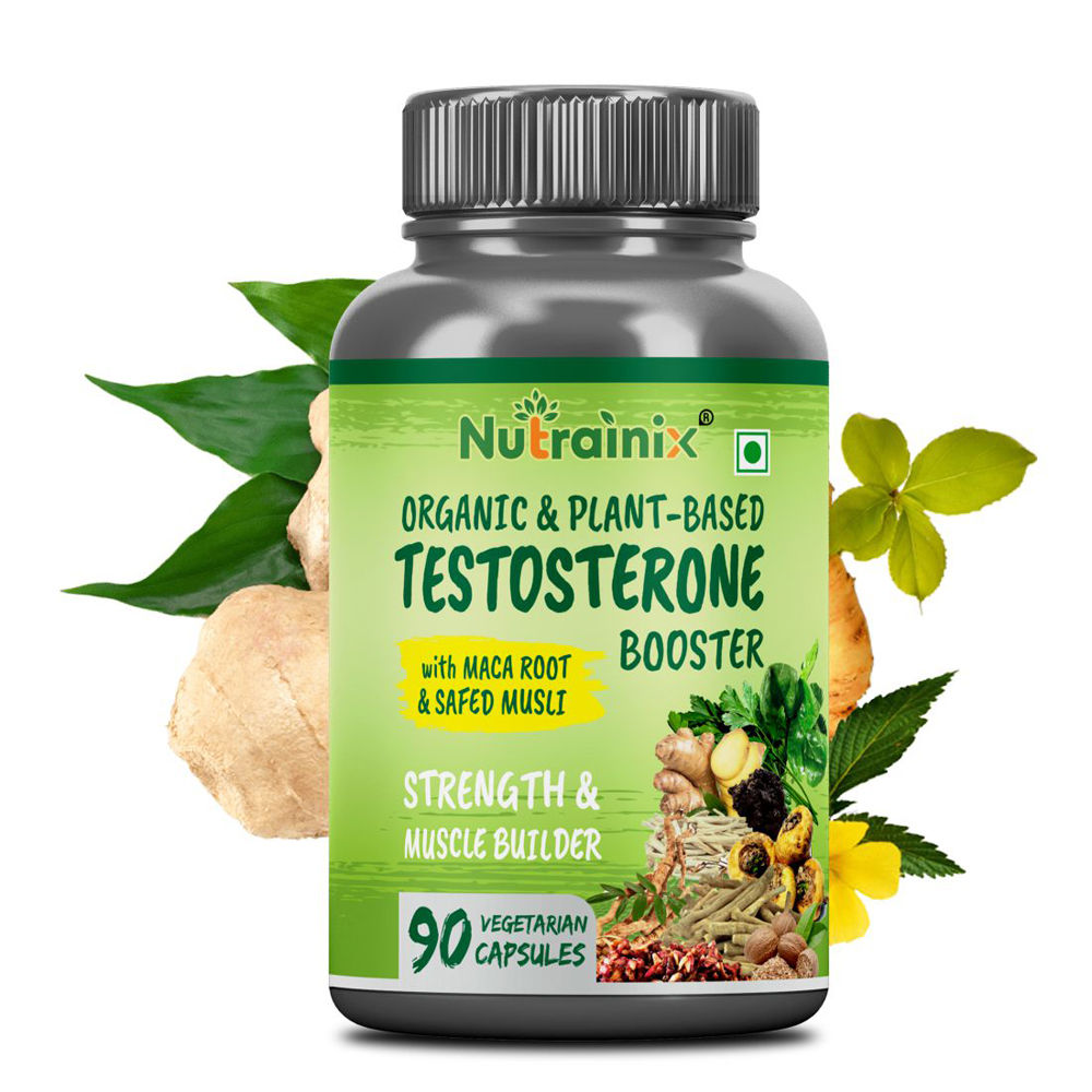 Nutrainix Certified Organic & Plant-Based Testosterone Booster for ...