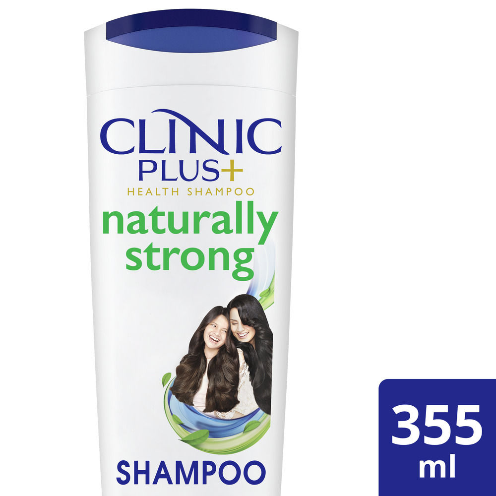 Clinic Plus Naturally Strong Health Shampoo with Herbal Extracts, 355 ml