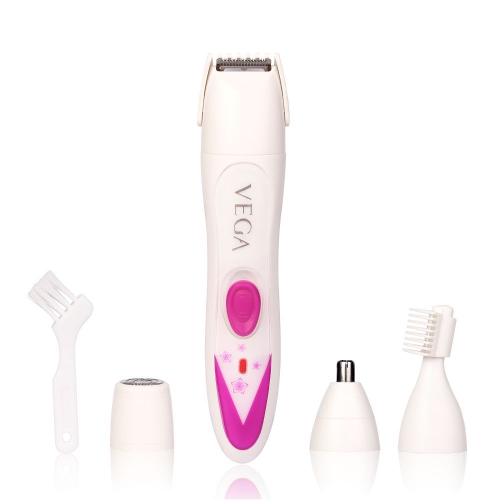 VEGA Feather Touch 4-In-1 Trimmer for Women, Suitable for trimming ...