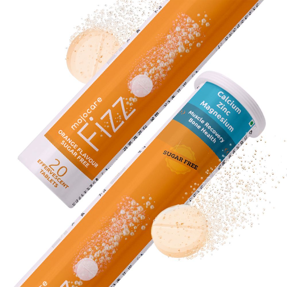Mojocare Fizz CMZ Advanced Bone Support Calcium, Magnesium, Zinc-20 ...