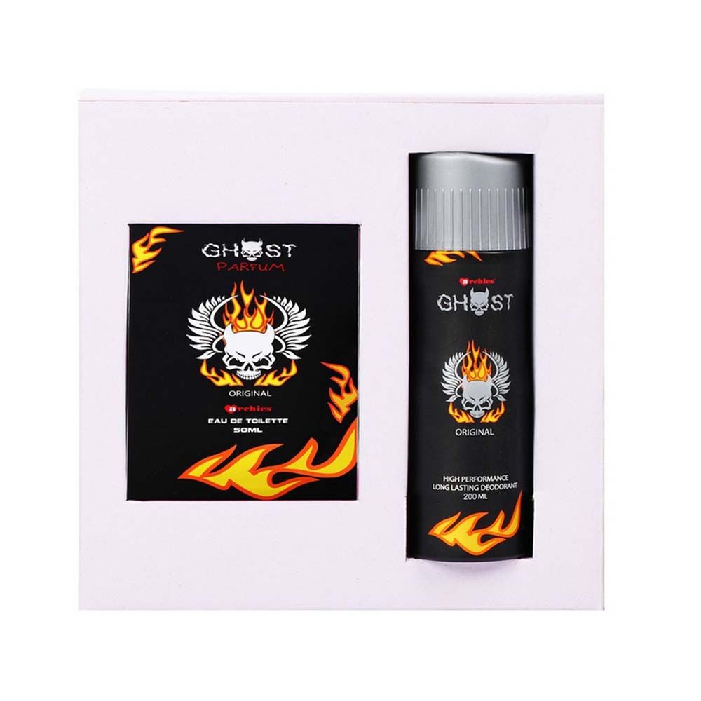 Ghost Parfum Black Original 50 Ml & Ghost Deo Original 200 Ml