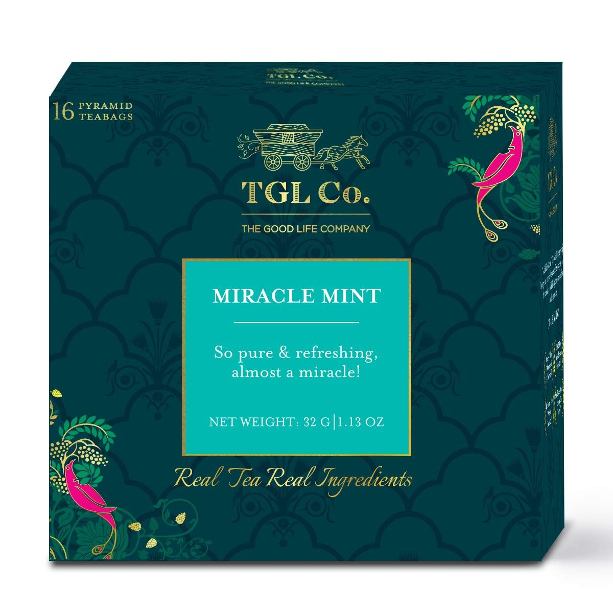 TGL Miracle Mint Tisane Herbal Infusion Tea, 16 Tea Bags (15 Tea Bags ...