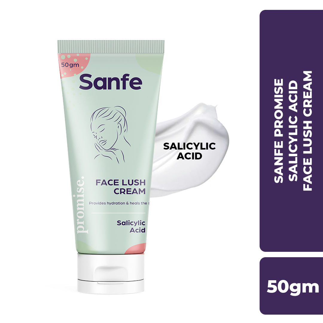 Sanfe Promise Salicylic Acid Face Lush Cream For All Skin Types | For ...