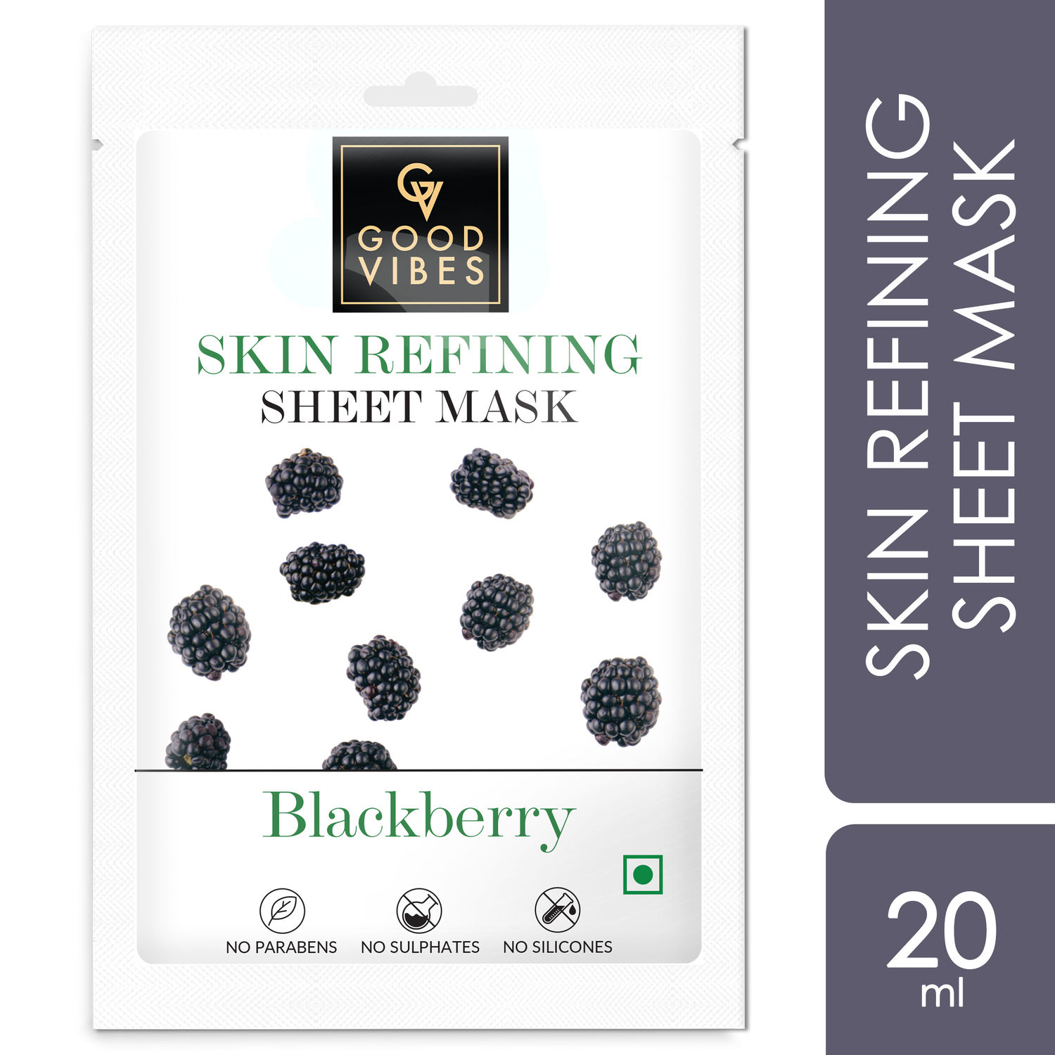 Good VIbes Blackberry Skin Refining Sheet Mask