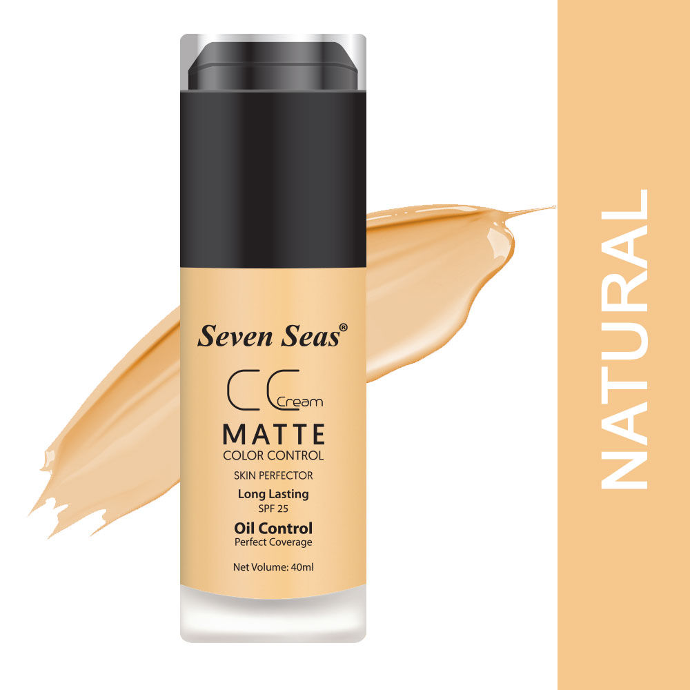 Seven Seas CC Matte Foundation SPF-25, 40ML (Natural)