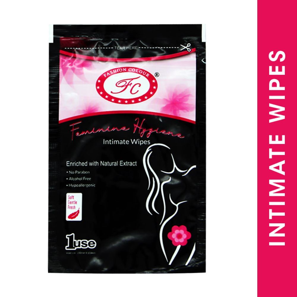 FASHION COLOUR INTIMATE WIPES