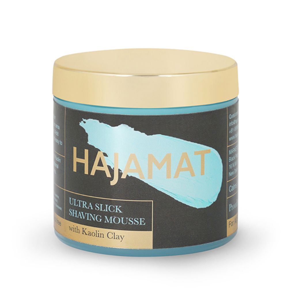 Hajamat Ultra Slick Shaving Mousse with Kaolin Clay| Shaving Cream ...
