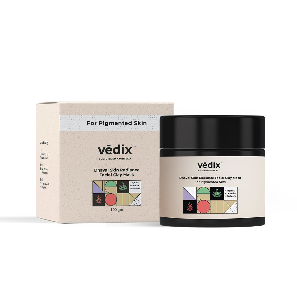 Vedix Customized Face Pack - Dhaval Skin Radiance Facial Clay Mask For ...