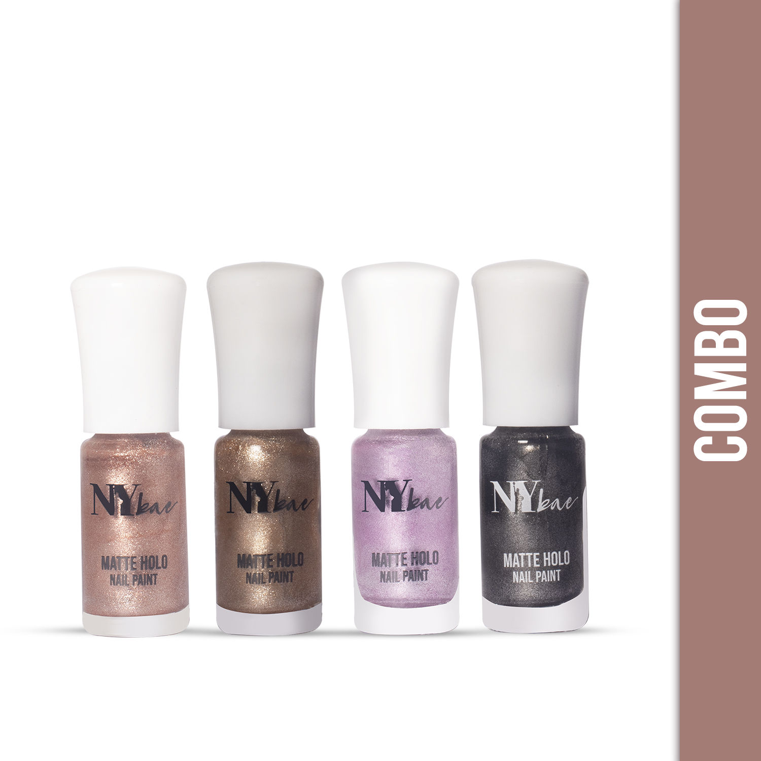 NY Bae Matte Holo Combo 01 | Nail Polish | Holographic | Mini Gift Kit