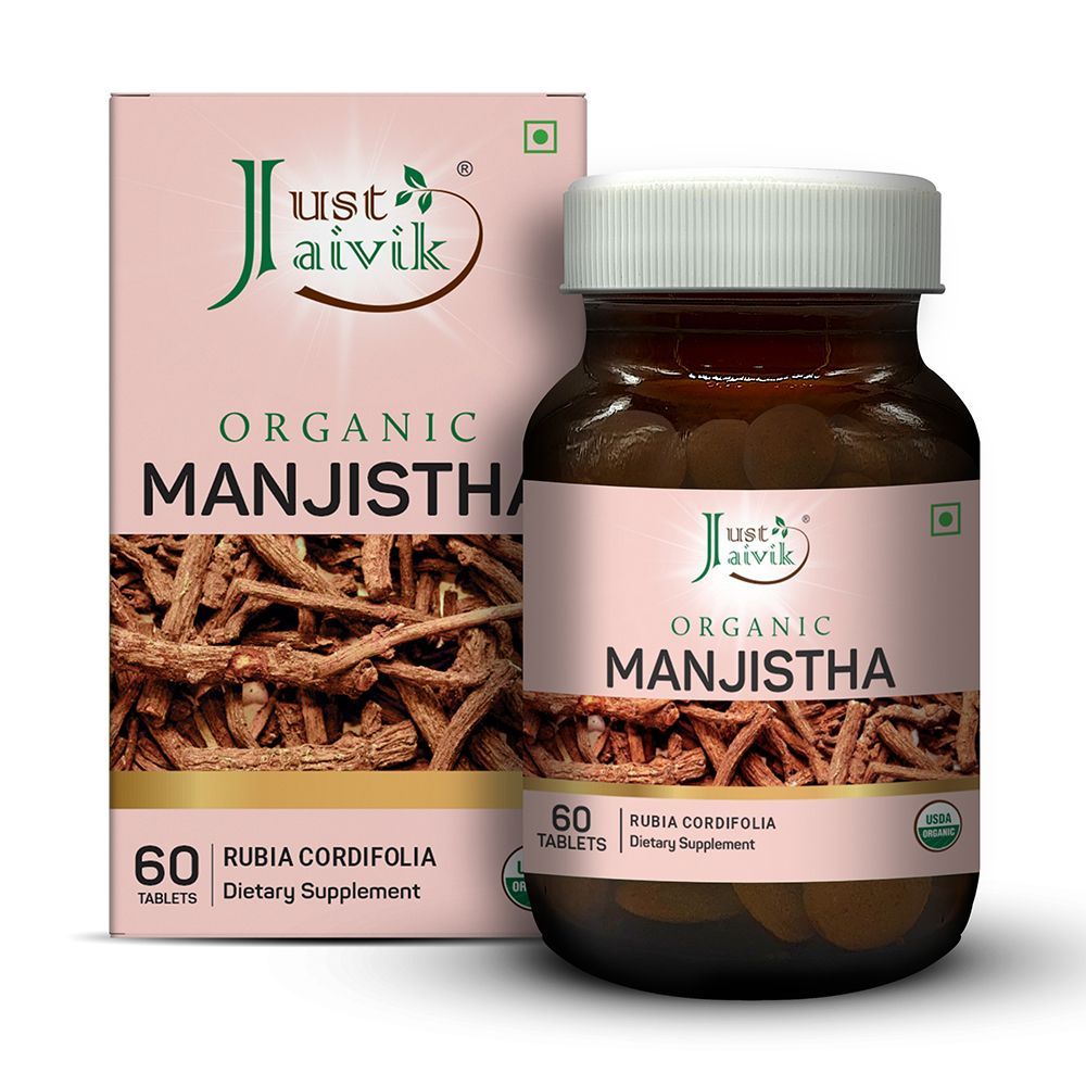 Just Jaivik Organic Manjistha Tablets 600mg 60 Tablets