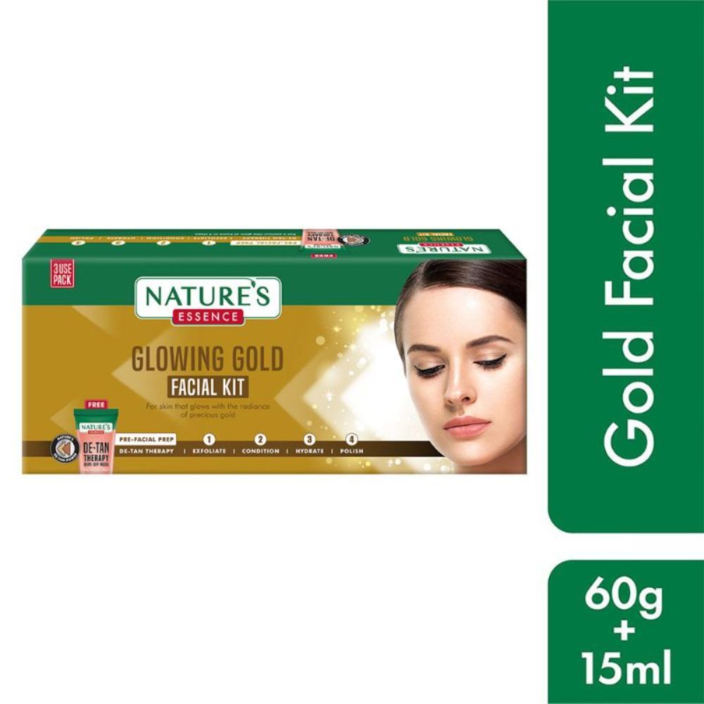 Buy Nature's Essence Glowing Gold Facial Kit Online | Purplle