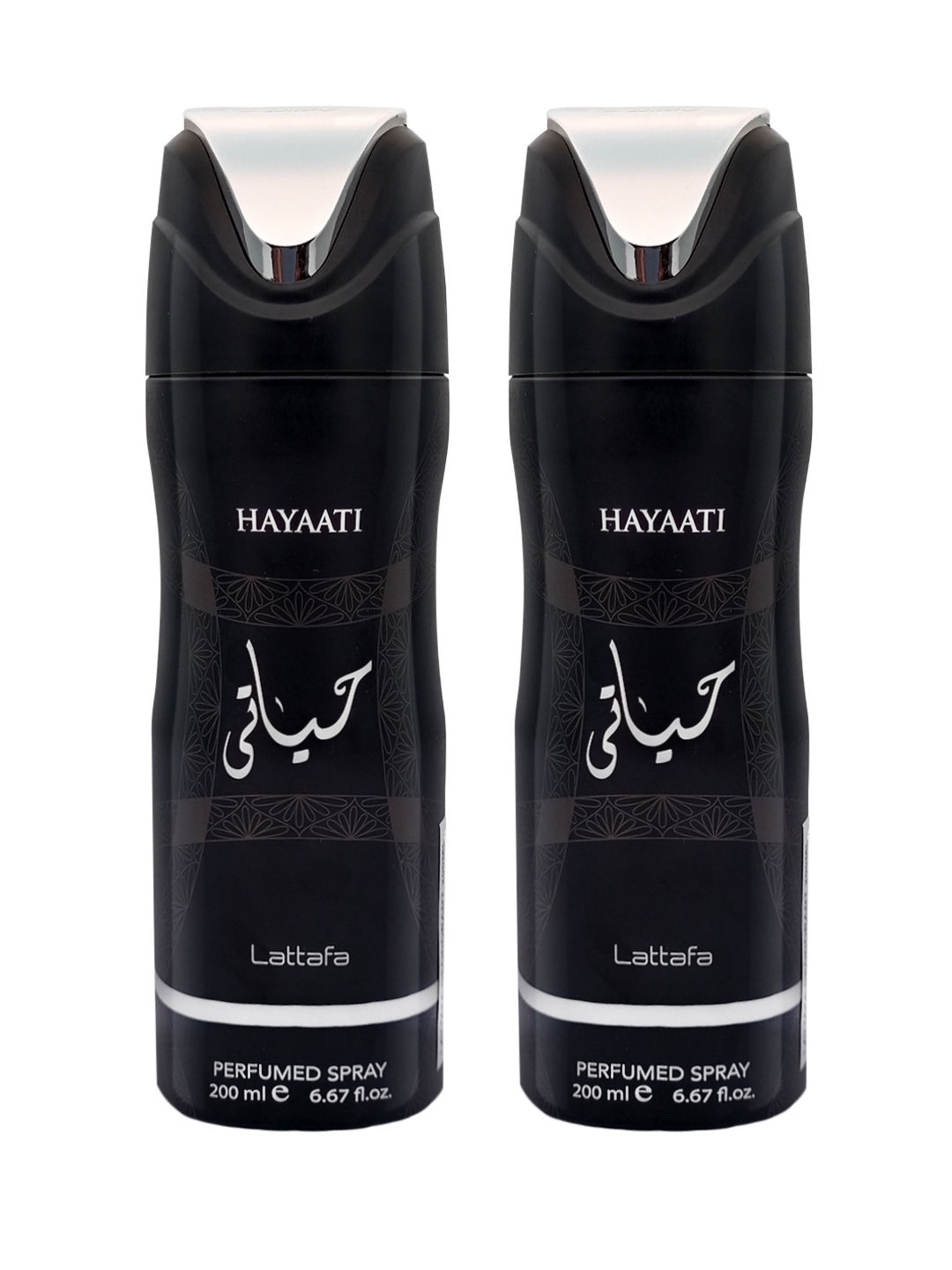 Lattafa Hayati Deodorant Perfumed Body Spray 200ml,each (Pack of 2)