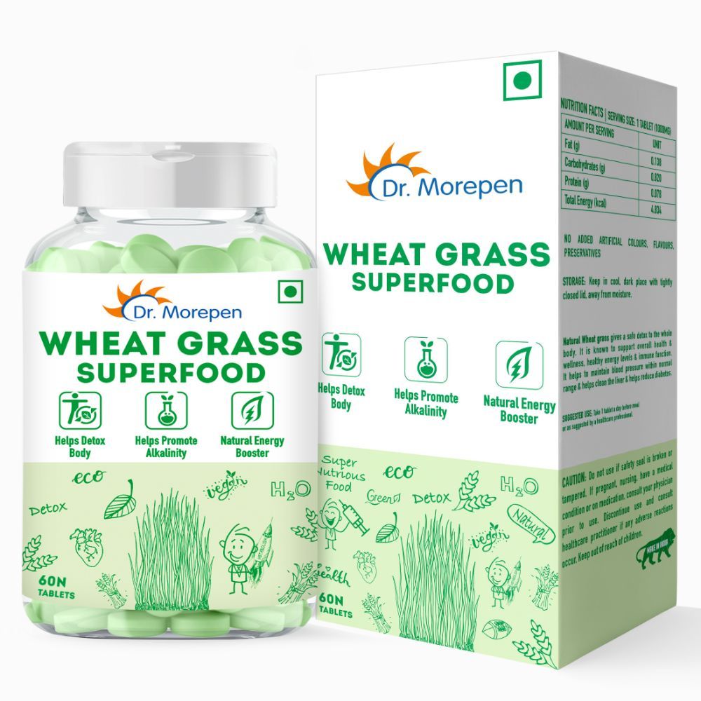 DR. MOREPEN Wheat Grass Superfood Tablets 1000mg - 60 Tablets