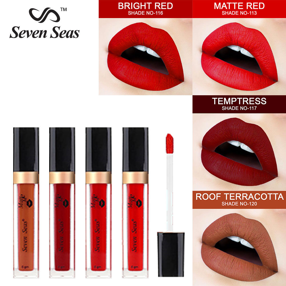 Seven Seas Matte Me Liquid Lipstick Combo Pack Of 4