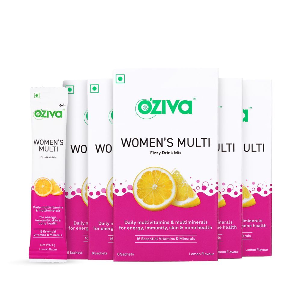 OZiva Women's Multivitamins Fizzy Drink (with Iron, Calcium, Vitamin A ...