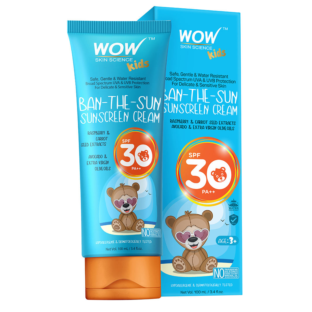 Buy WOW Skin Science Kids Ban-the-Sun Sunscreen Cream - SPF 30+ PA ...