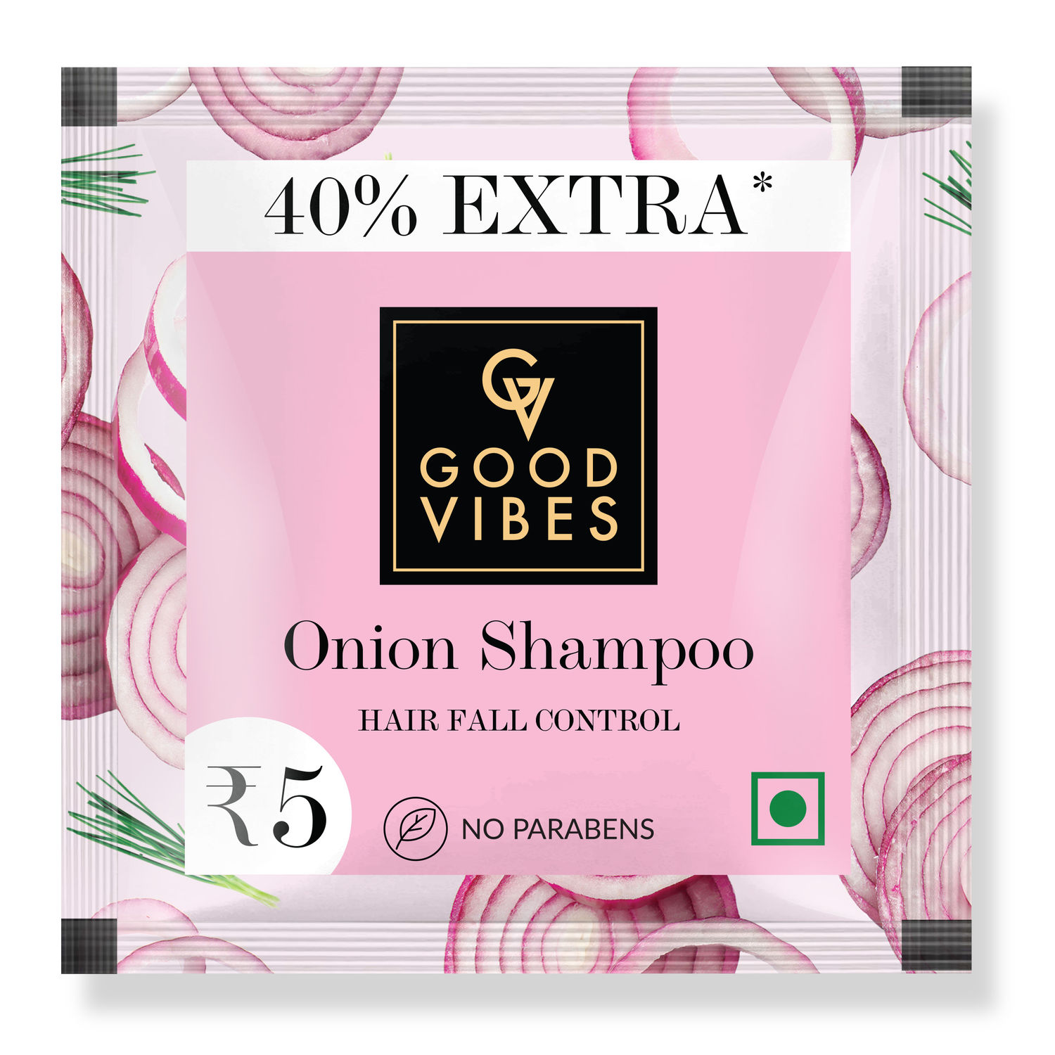 Good Vibes Onion shampoo- hairfall control (8ml)