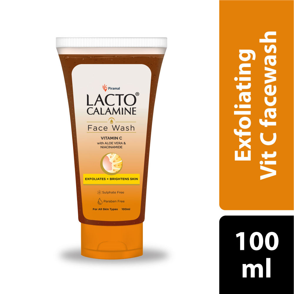 Lacto Calamine Vitamin C Face Wash with Aloe Vera & Niacinamide for ...